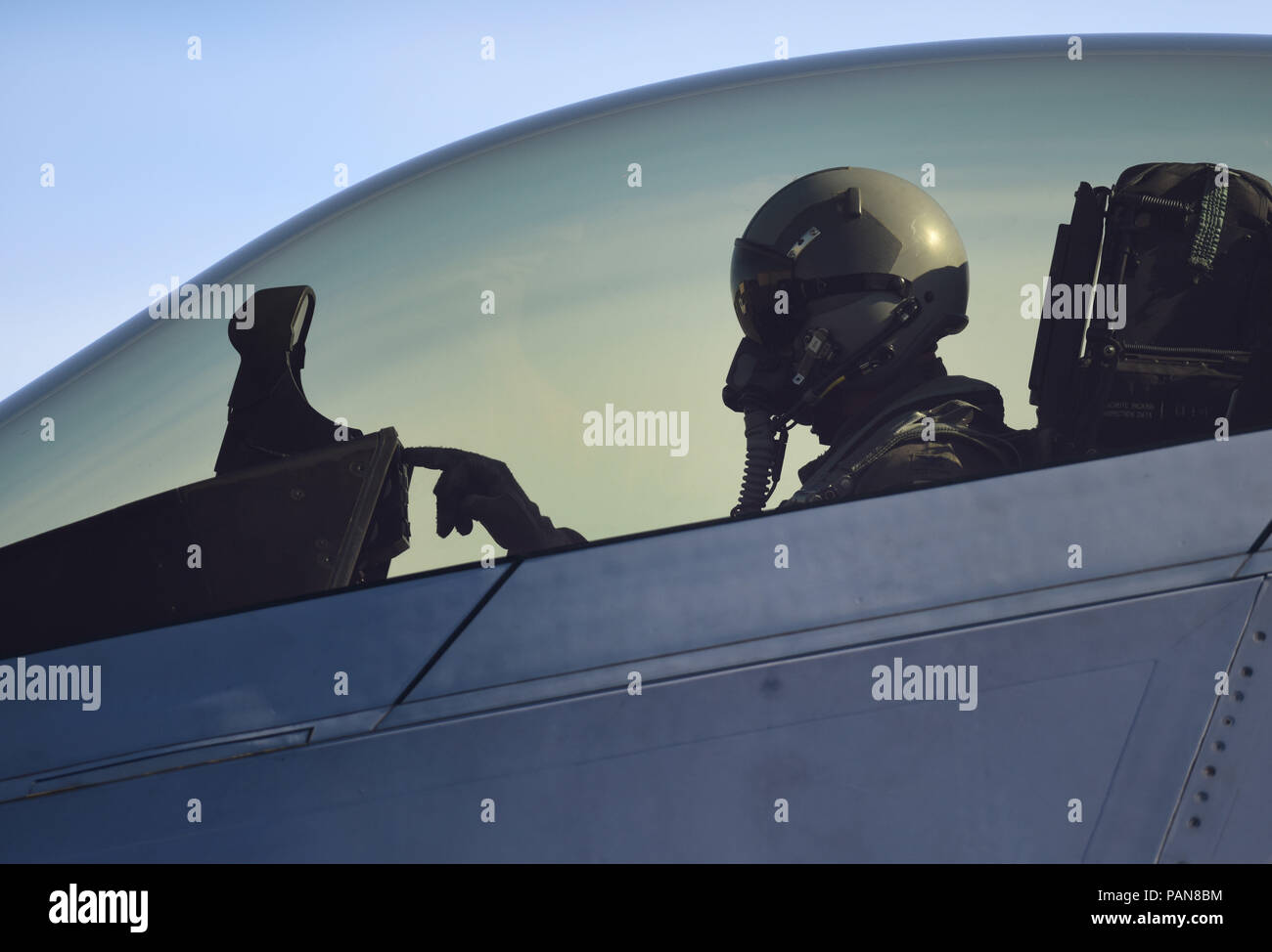 U.S. Air Force Col. Christopher J. Niemi, 3rd Wing commander, prepares ...