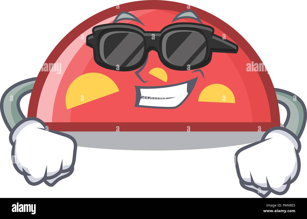 Super cool semicircle character cartoon style Stock Vector Image & Art ...