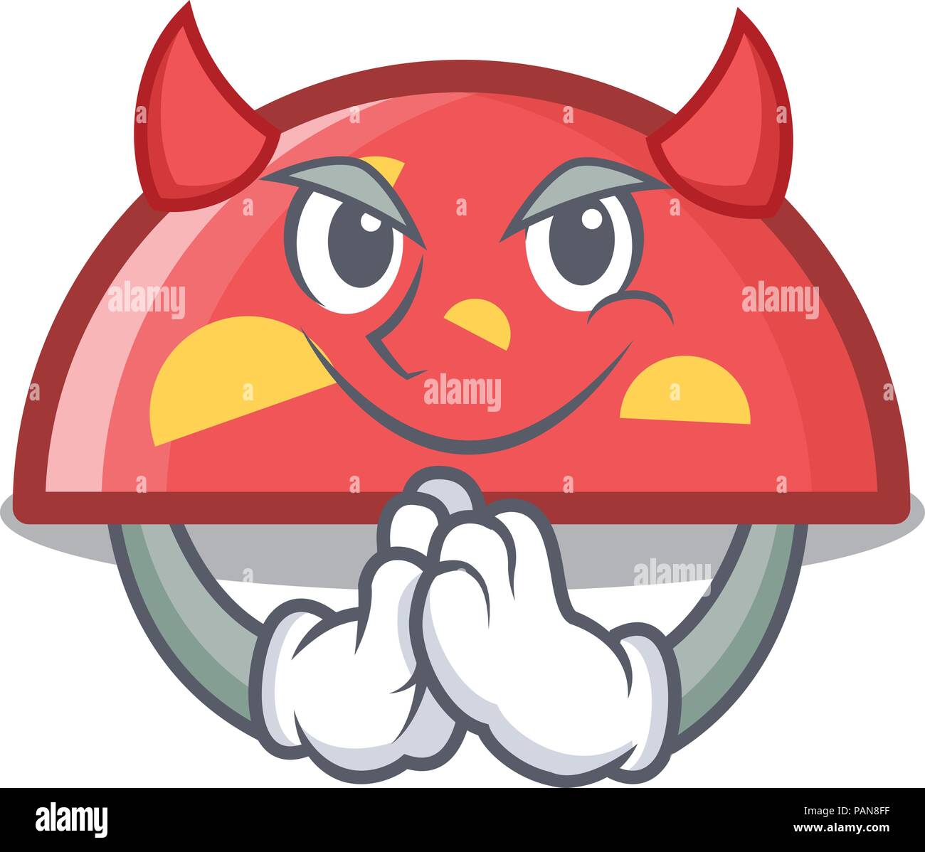 Cartoon illustration word devil devil hi-res stock photography and ...