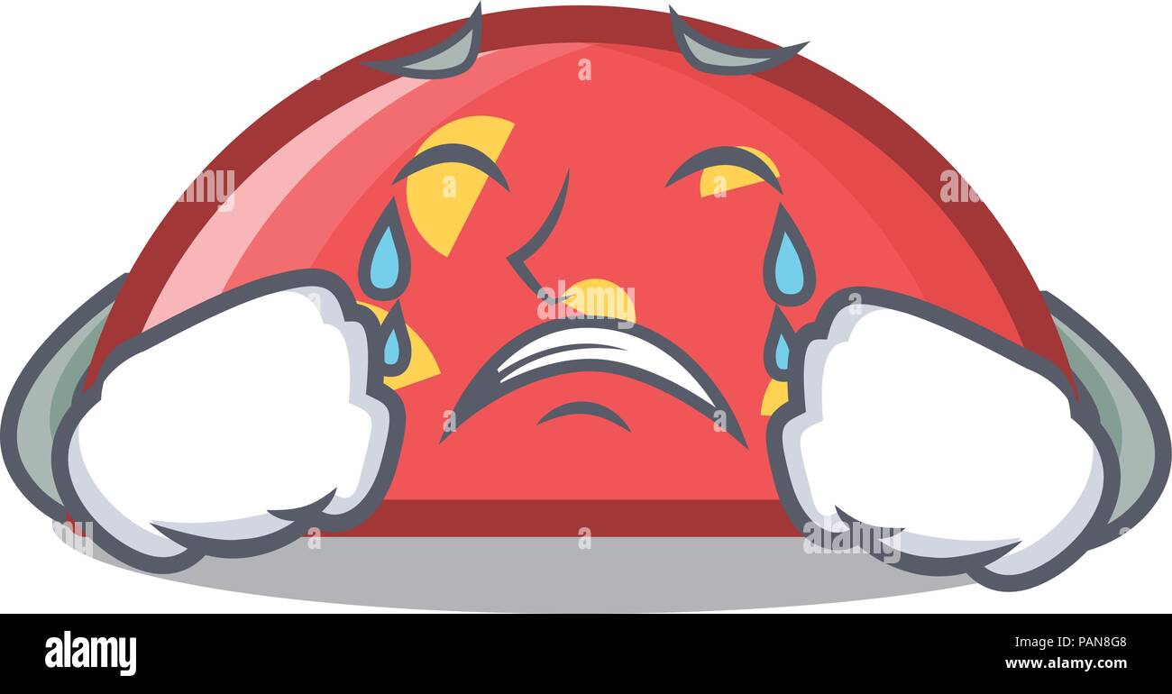 Crying semicircle mascot cartoon style Stock Vector Image & Art - Alamy