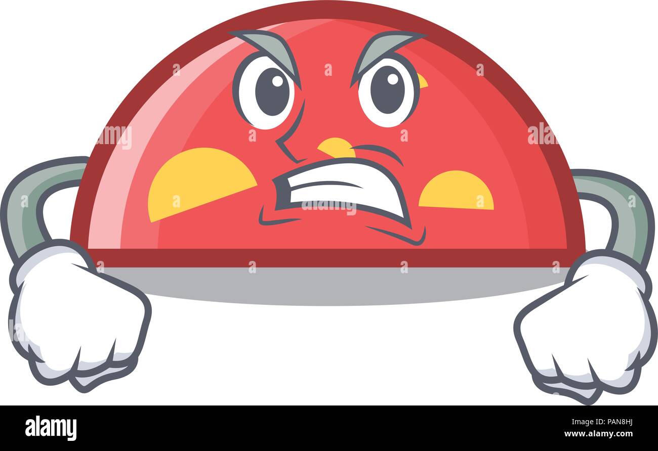 Angry semicircle mascot cartoon style Stock Vector Image & Art - Alamy