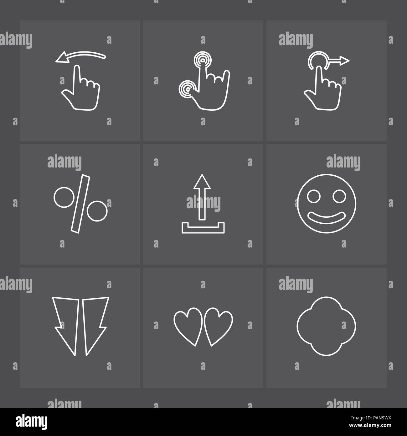 emoji , upload, percentage , hands , pointer , arrows , directions ...
