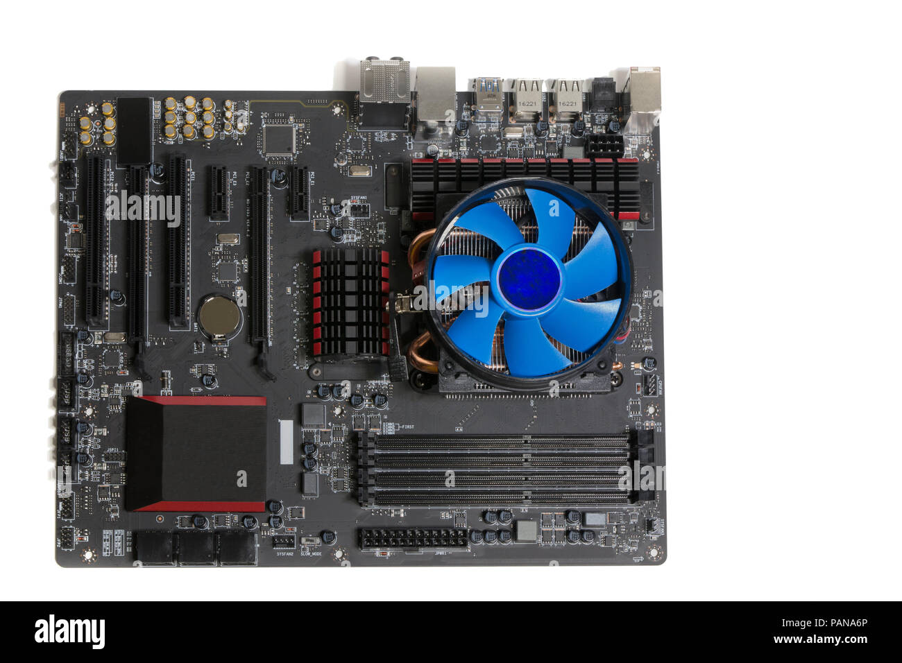 A new generation of motherboards with cooling Stock Photo - Alamy
