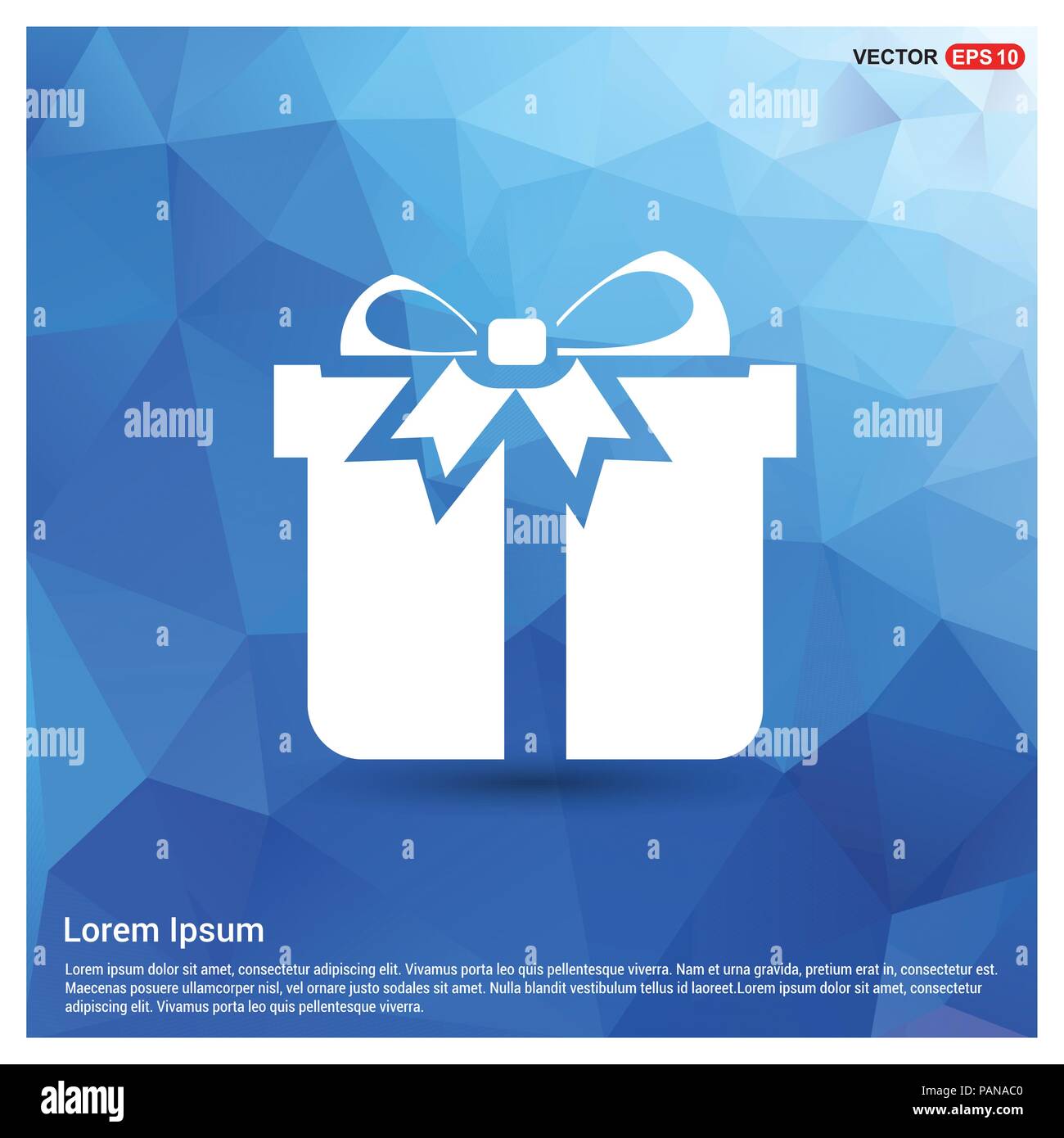 Christmas Gift Box Icon - Free vector icon Stock Vector Image & Art - Alamy