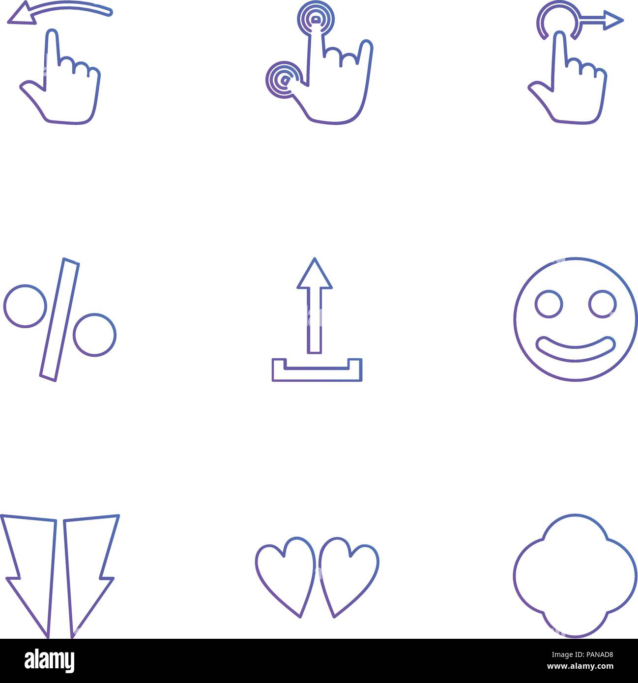 emoji , upload, percentage , hands , pointer , arrows , directions ...