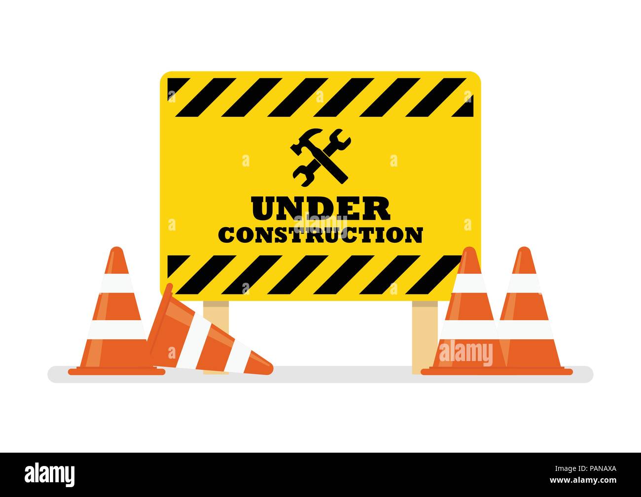 Under Construction Sign. Vector illustration Stock Vector Image & Art ...