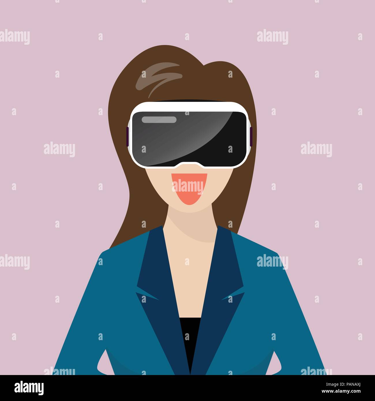 Cute girl wearing augmented hi-res stock photography and images - Alamy