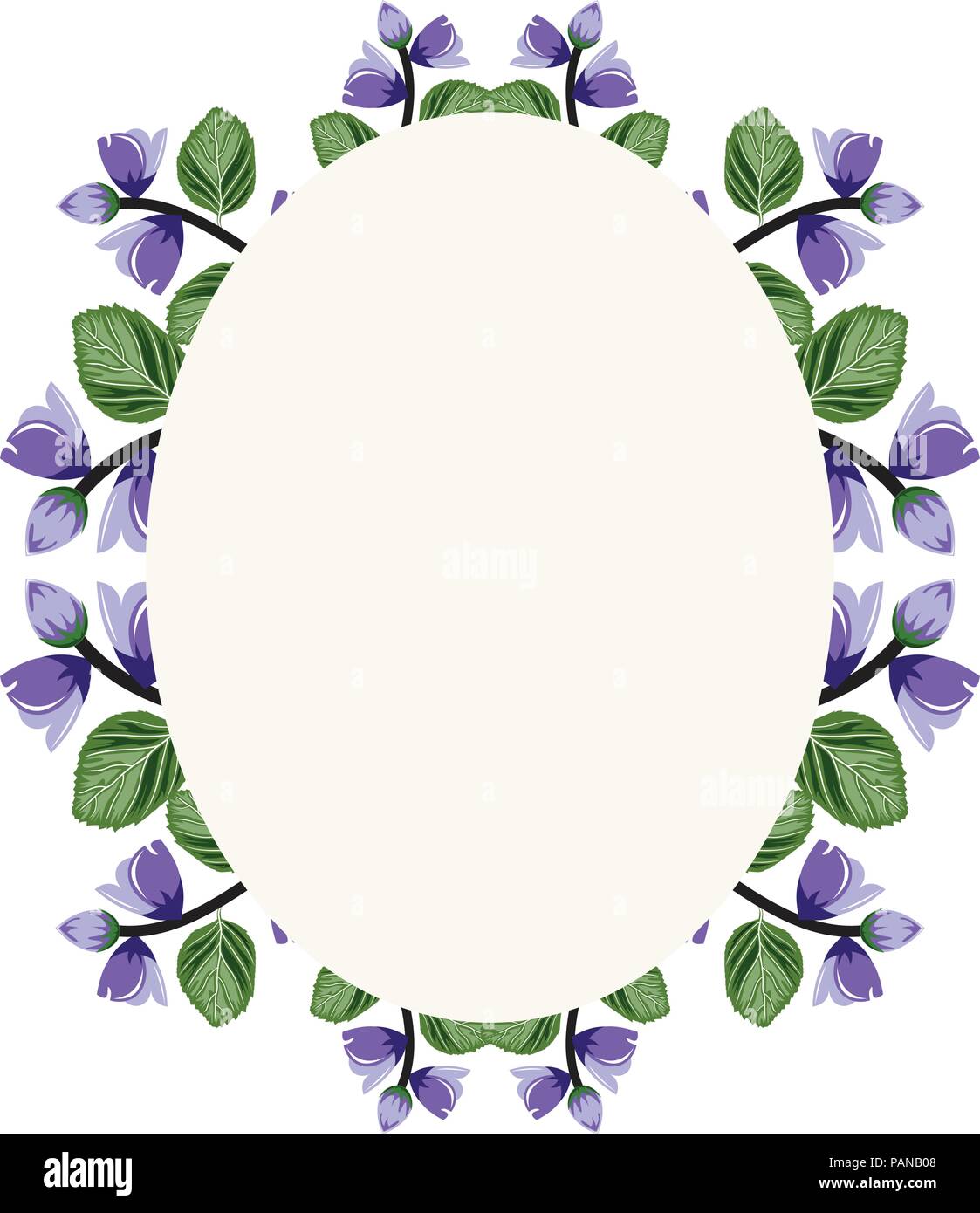Cute flower frame decorative background hi-res stock photography and ...