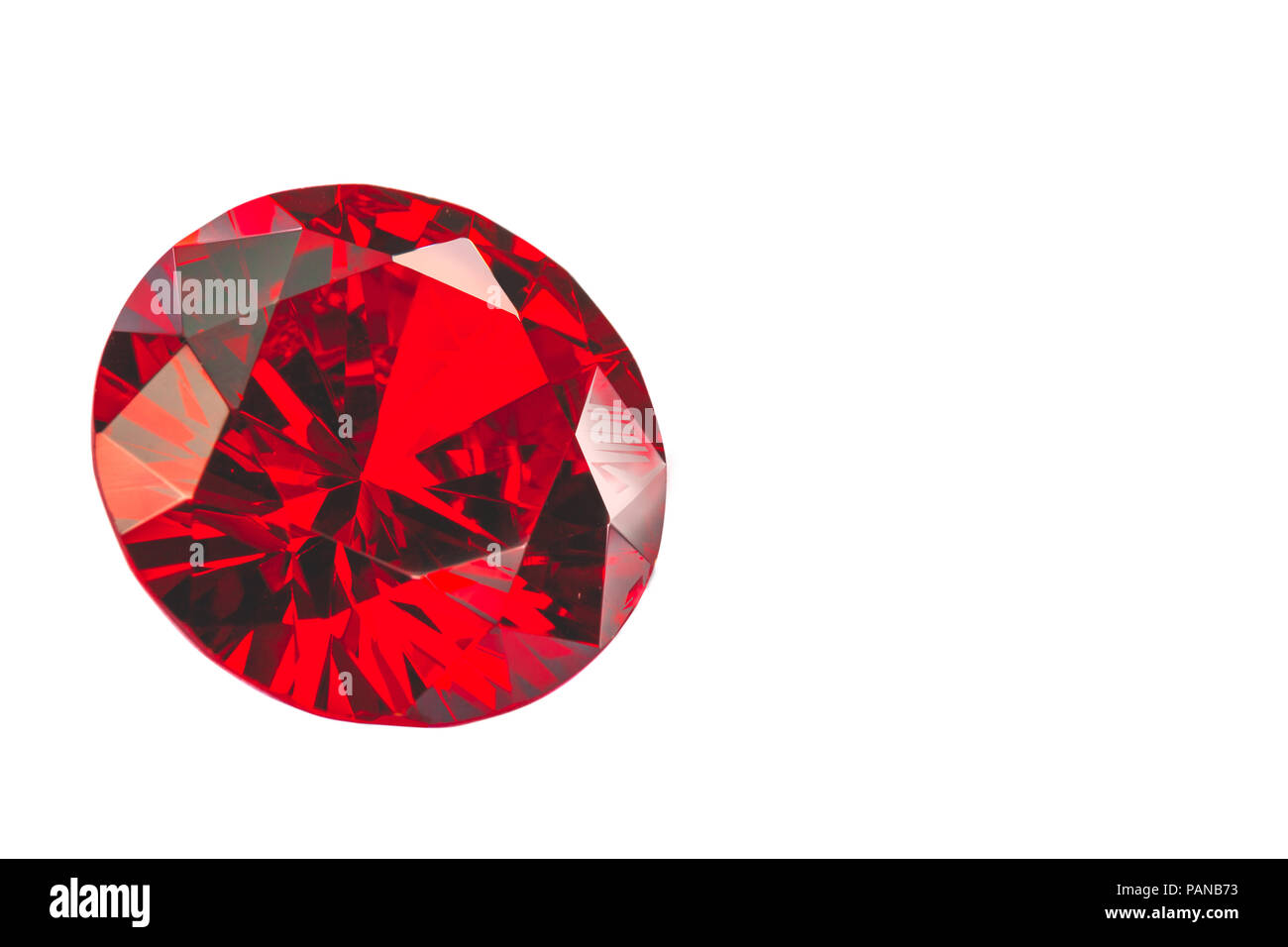 red ruby diamonds on the white background with clipping path Stock ...