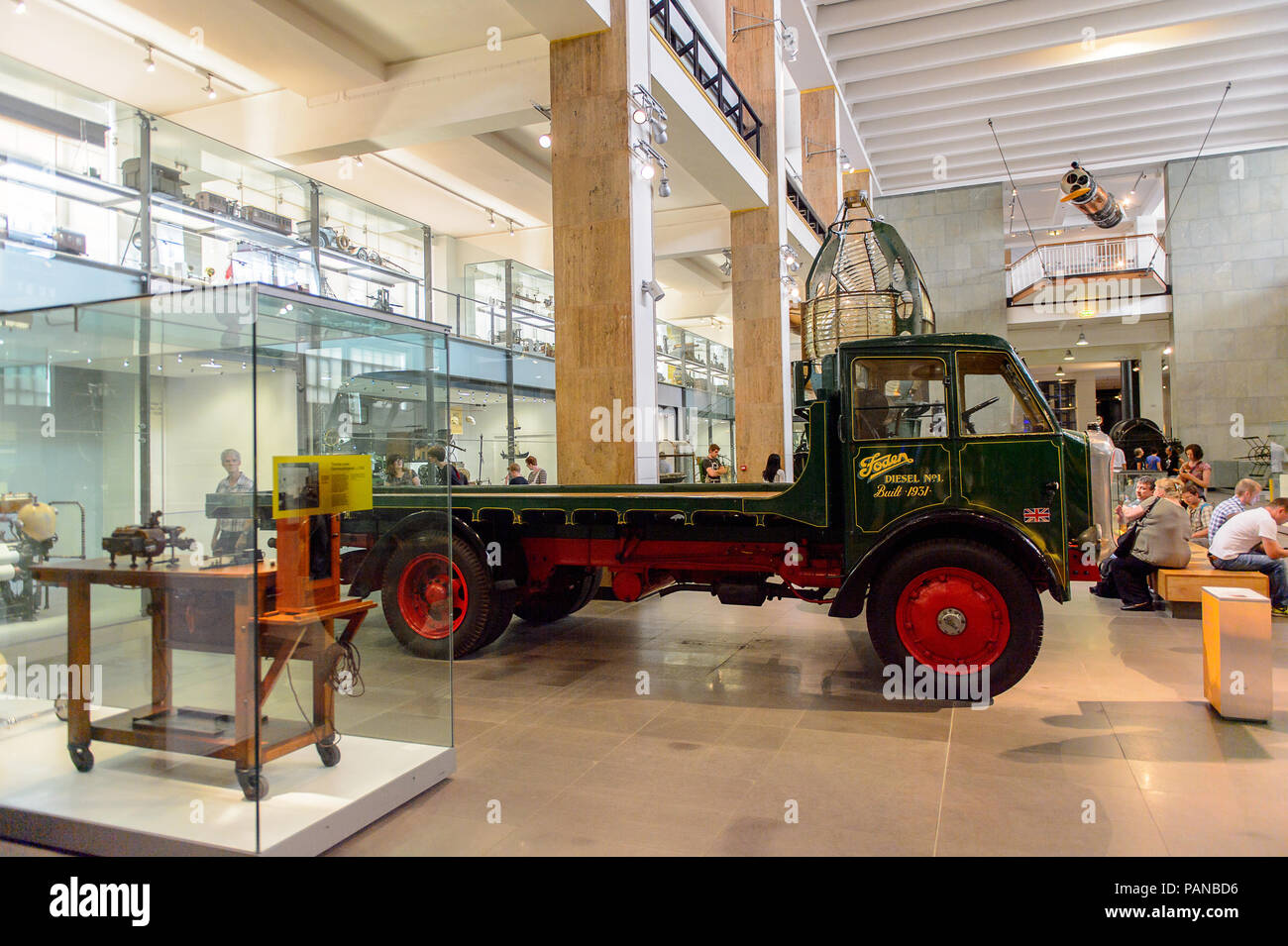 LONDON, ENGLAND - JUL 23, 2016: Interior of the Science Museum, a major ...