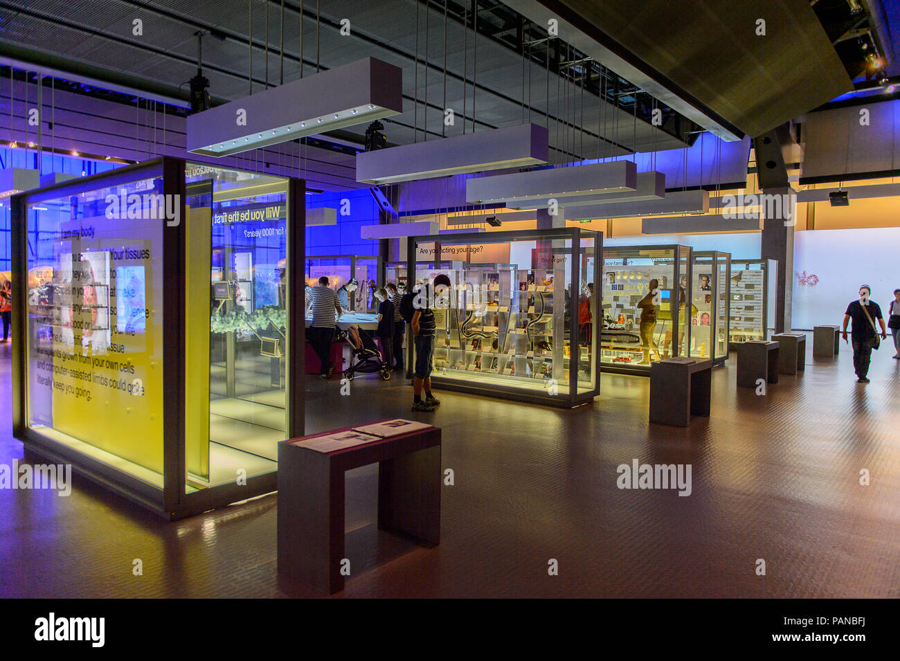 LONDON, ENGLAND - JUL 23, 2016: Interior of the Science Museum, a major ...
