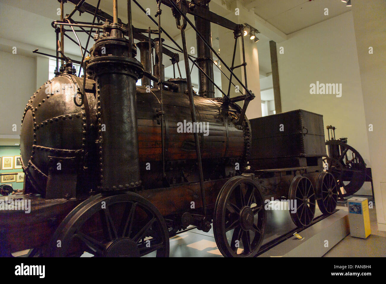 LONDON, ENGLAND - JUL 23, 2016: Interior of the Science Museum, a major ...