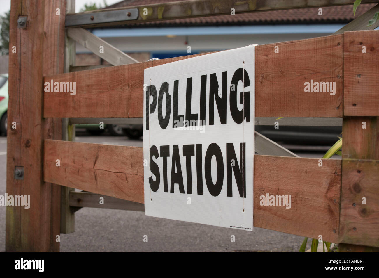 Polling station signage hi-res stock photography and images - Alamy