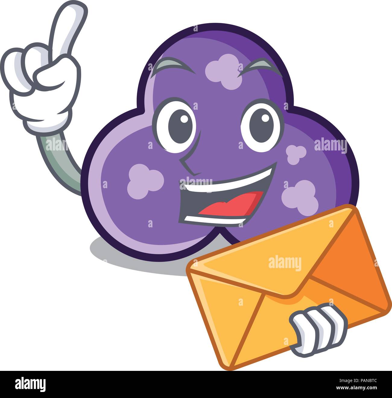 With envelope trefoil character cartoon style Stock Vector Image & Art ...