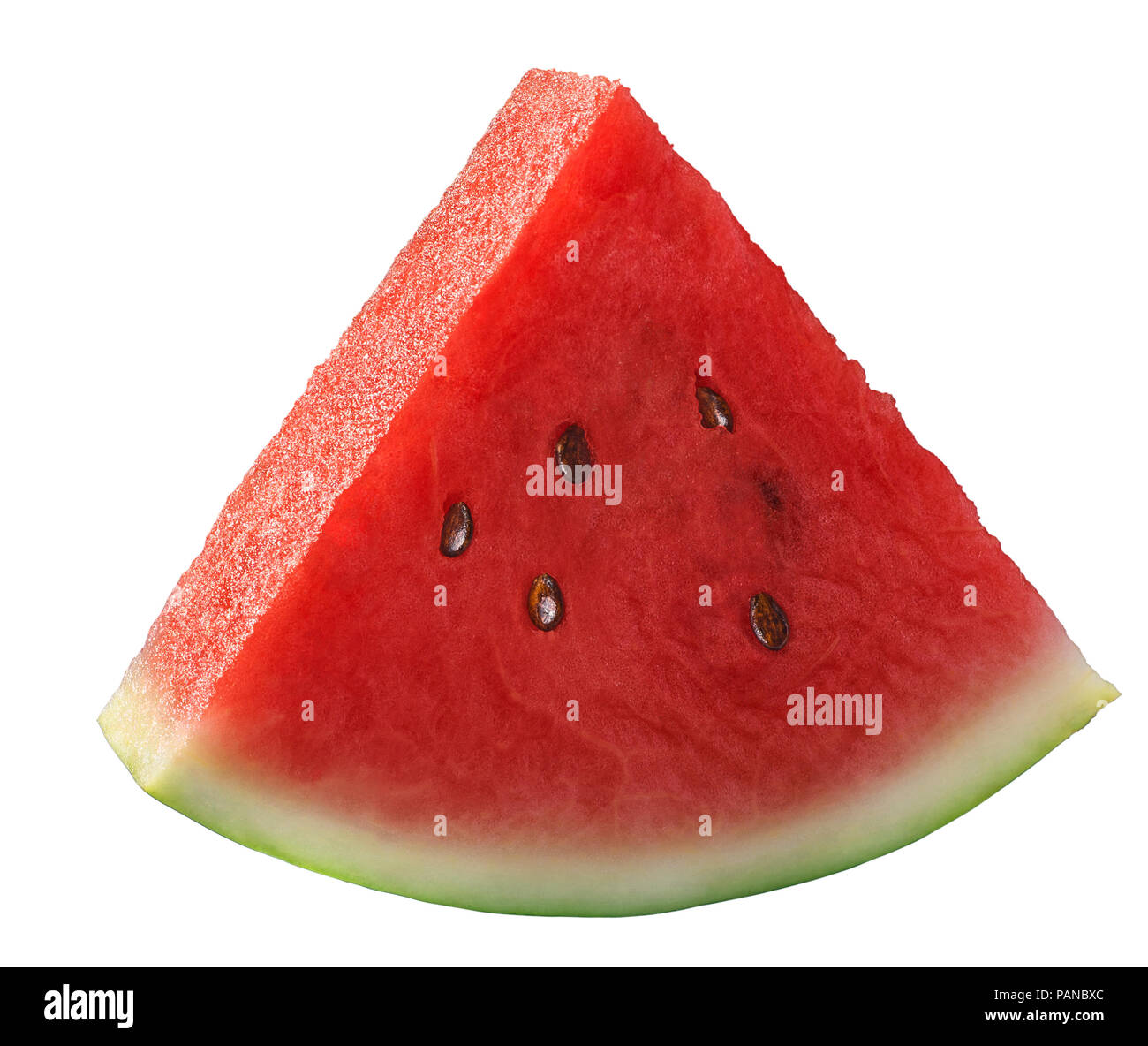 Single watermelon piece isolated on white background as package design ...