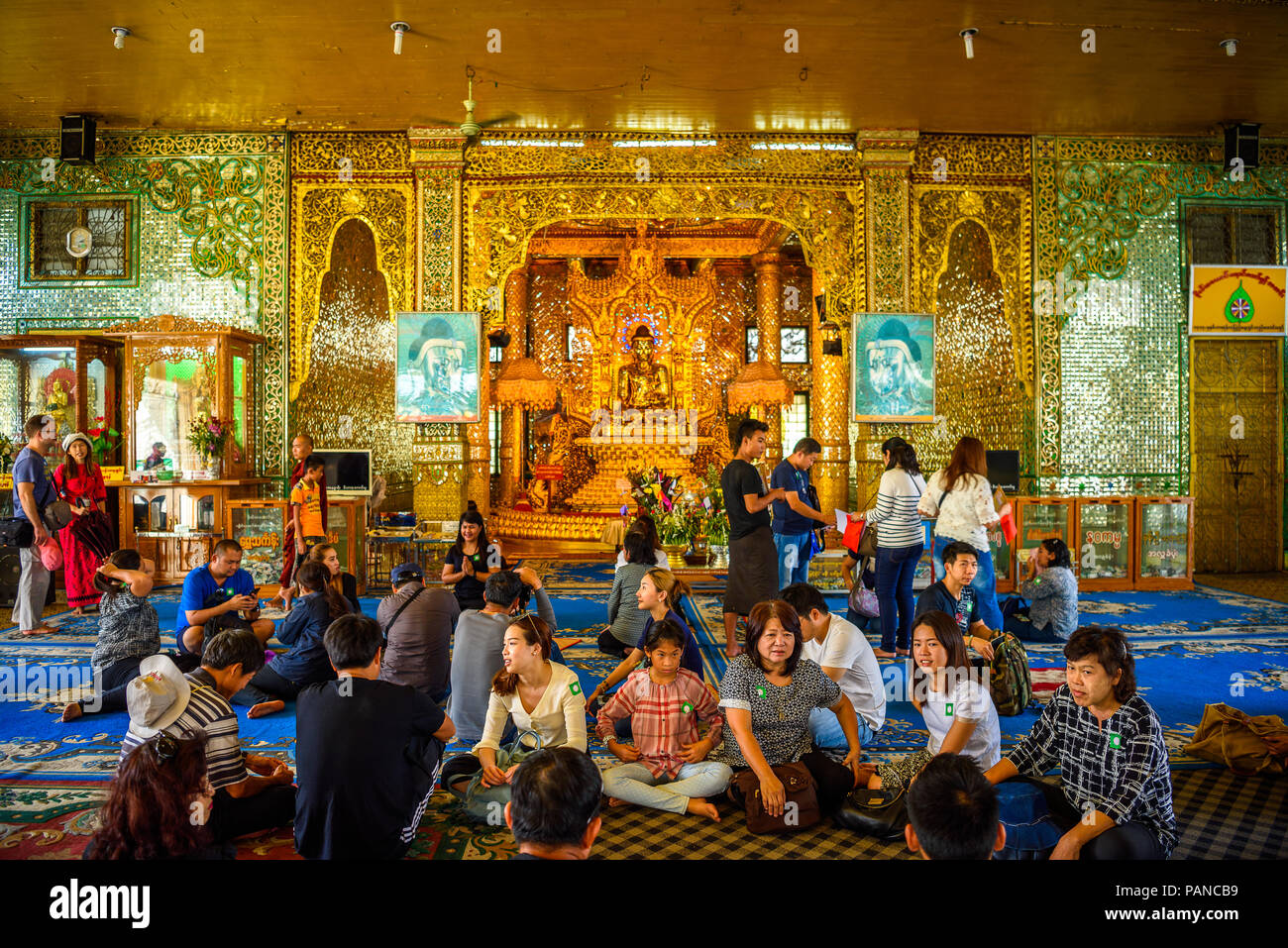 Asia myanmar burma rangoon botataung hi-res stock photography and ...