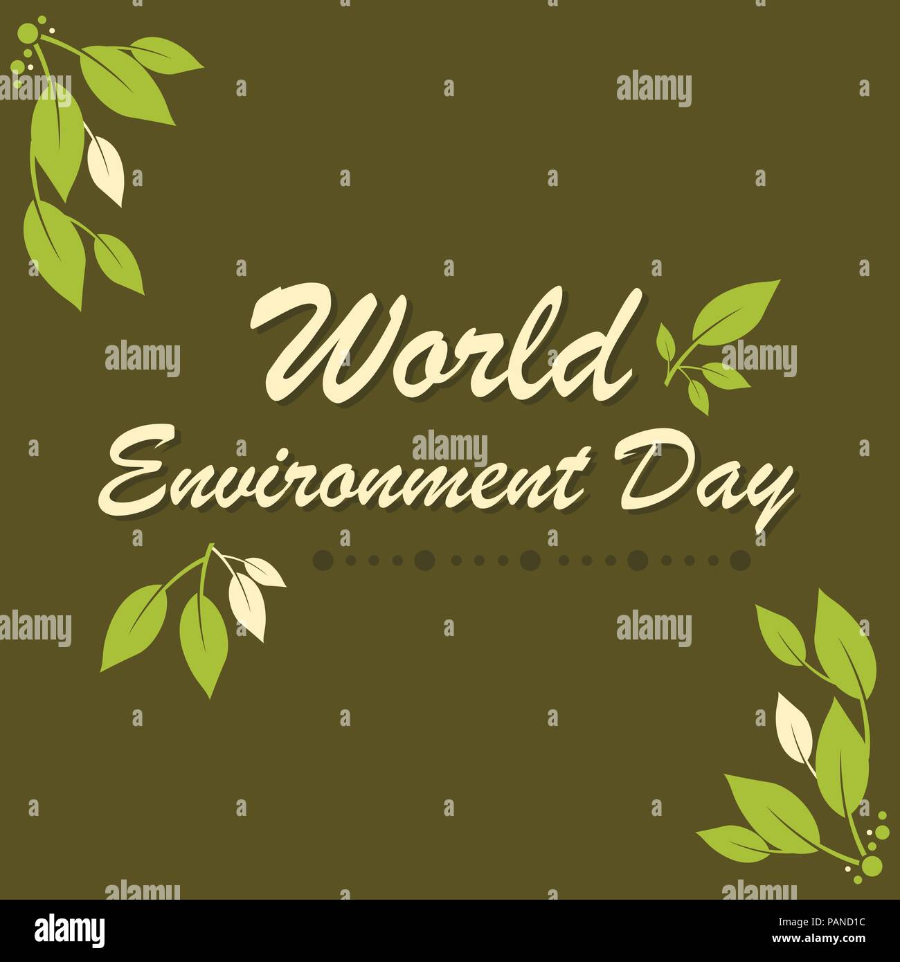 World environment day background color brown Stock Vector Image & Art ...
