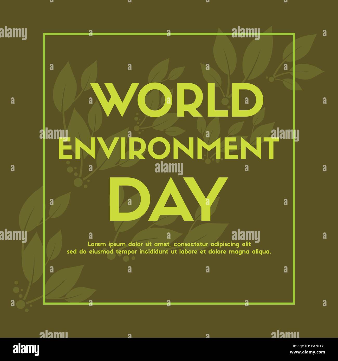 World environment day background color brown Stock Vector Image & Art ...