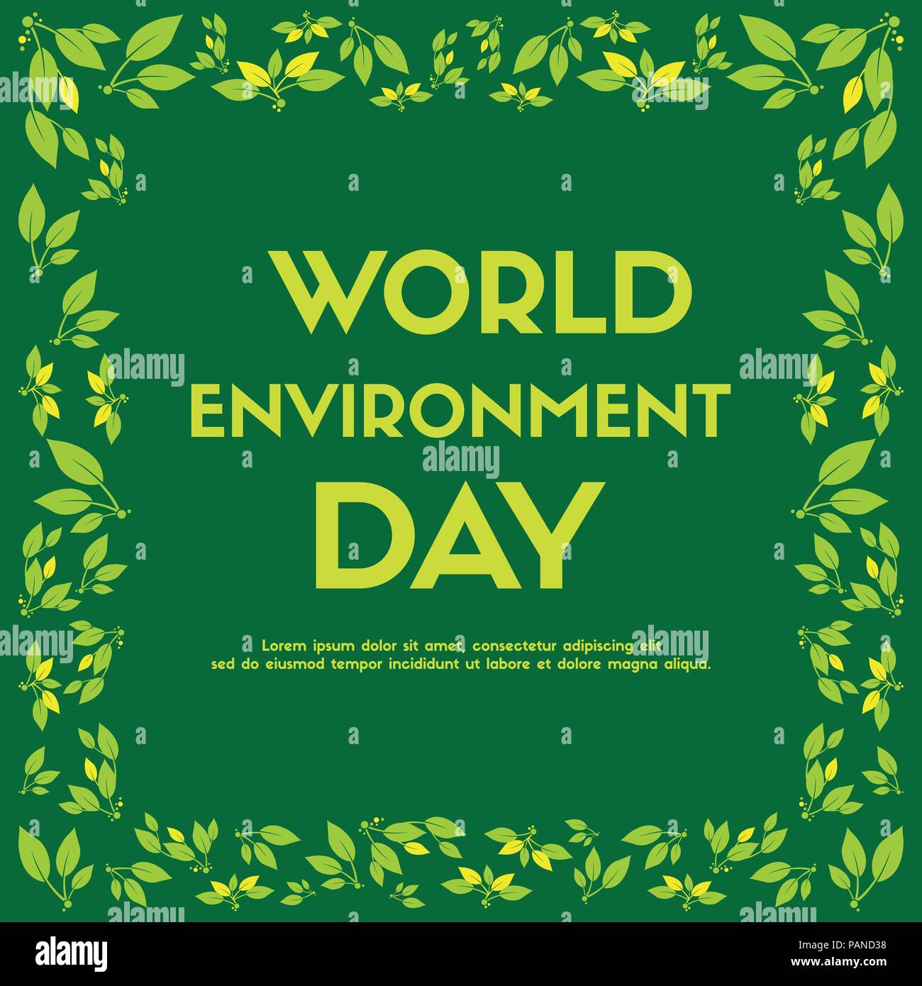 World environment day background color green Stock Vector Image & Art ...