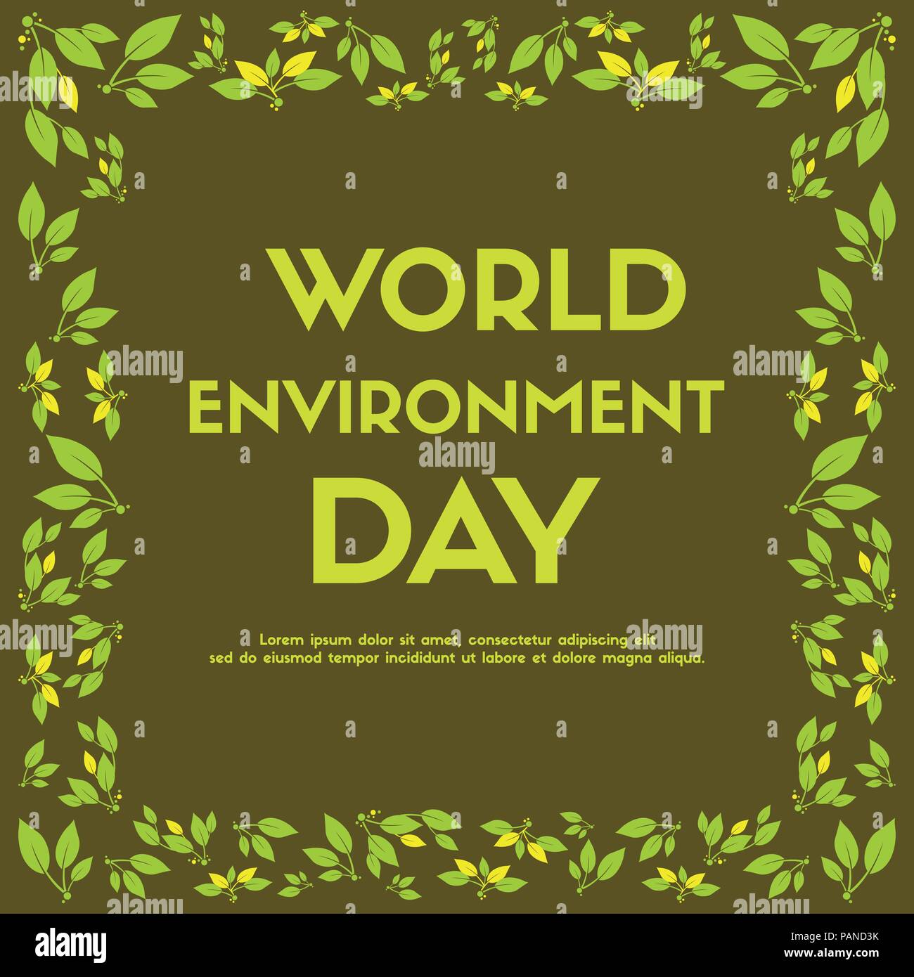 World environment day background color brown Stock Vector Image & Art ...