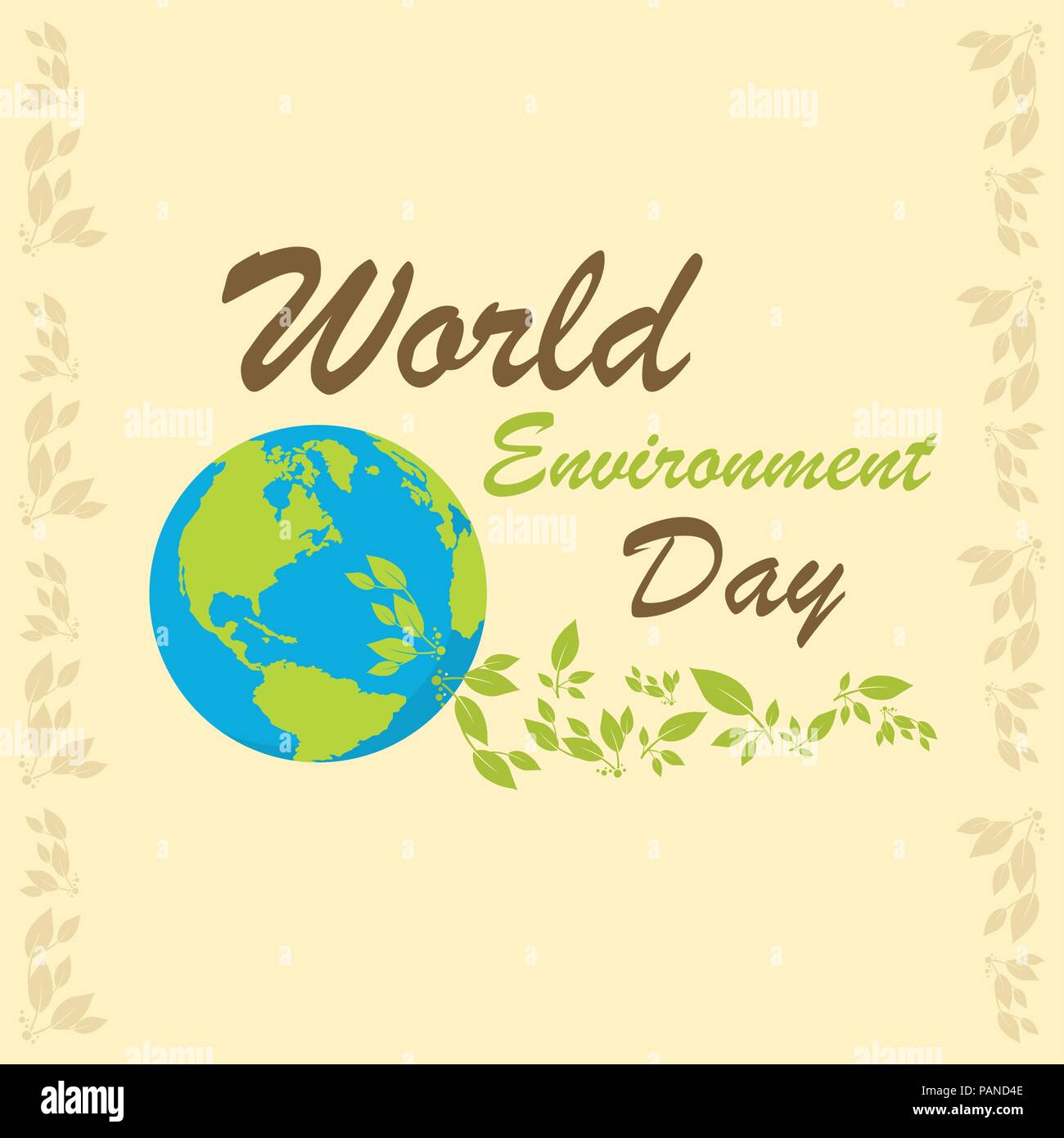 World environment day greeting card Stock Vector Image & Art - Alamy