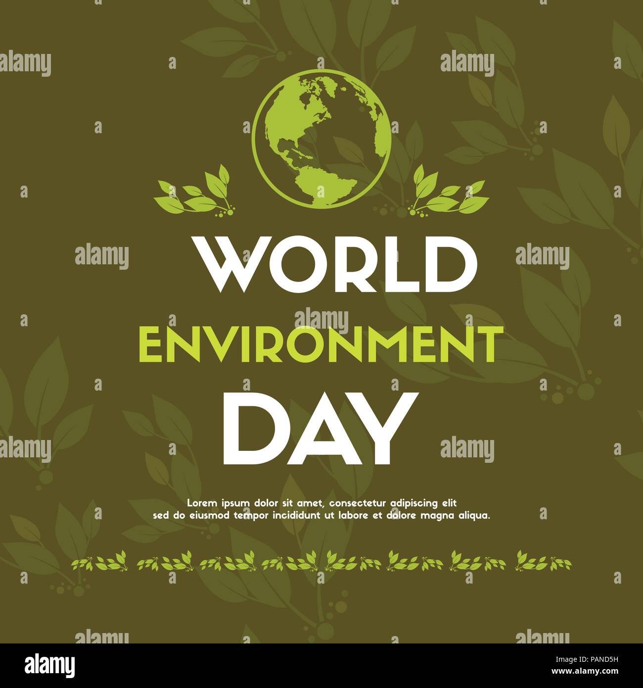 World environment day greeting card Stock Vector Image & Art - Alamy