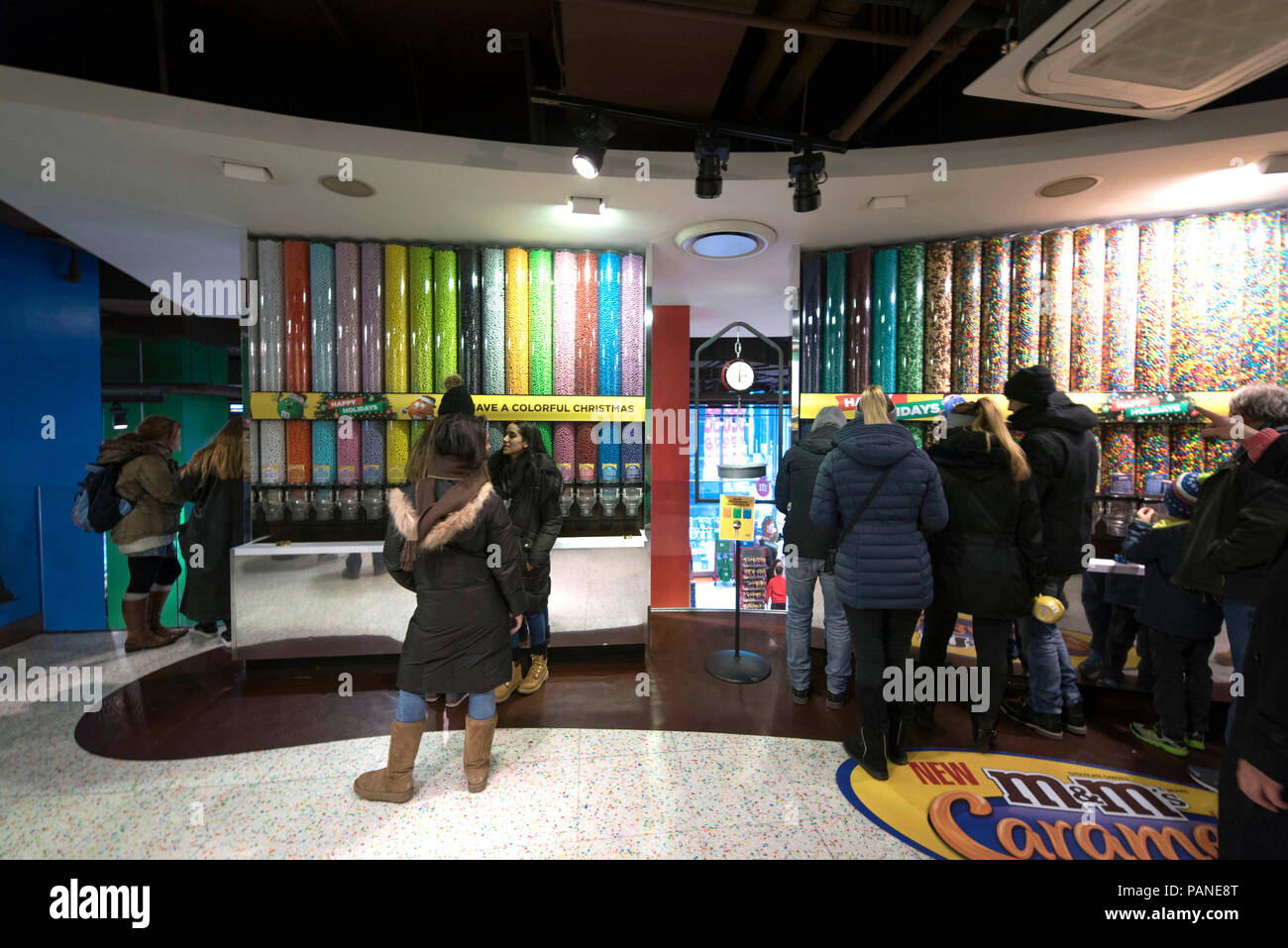 The M&M World Store in Times Square, Manhattan, New York City, U.S.A ...