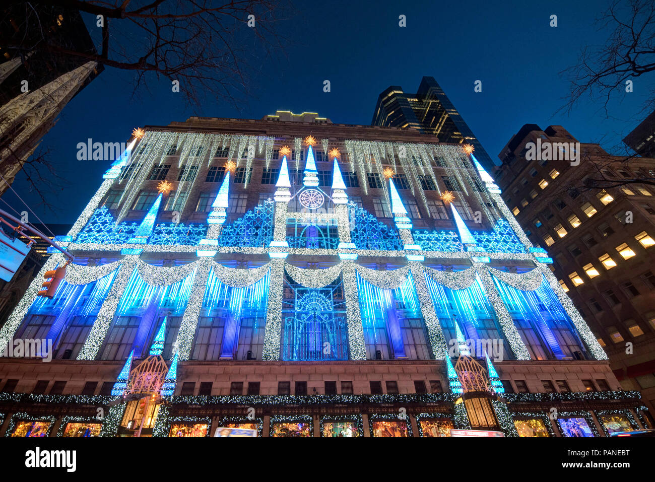 Christmas decorations in Midtown Manhattan, New York City, USA ,30 ...