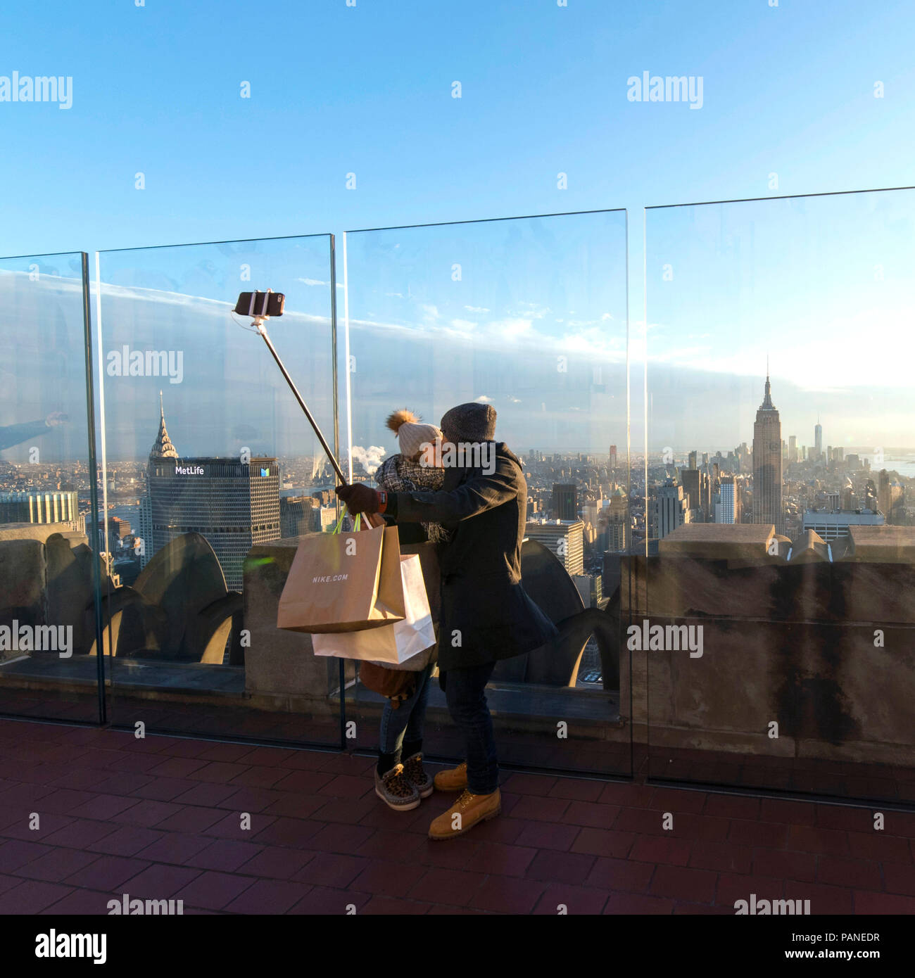On top of the rocks rockefeller center hi-res stock photography and ...