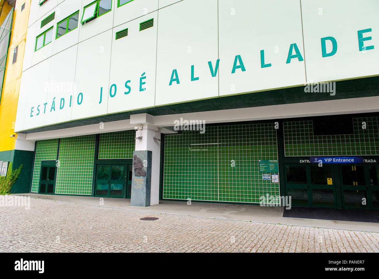 LISBON, PORTUGAL - OCT 17, 2016: Exterior of the Estadio Jose Alvalade ...