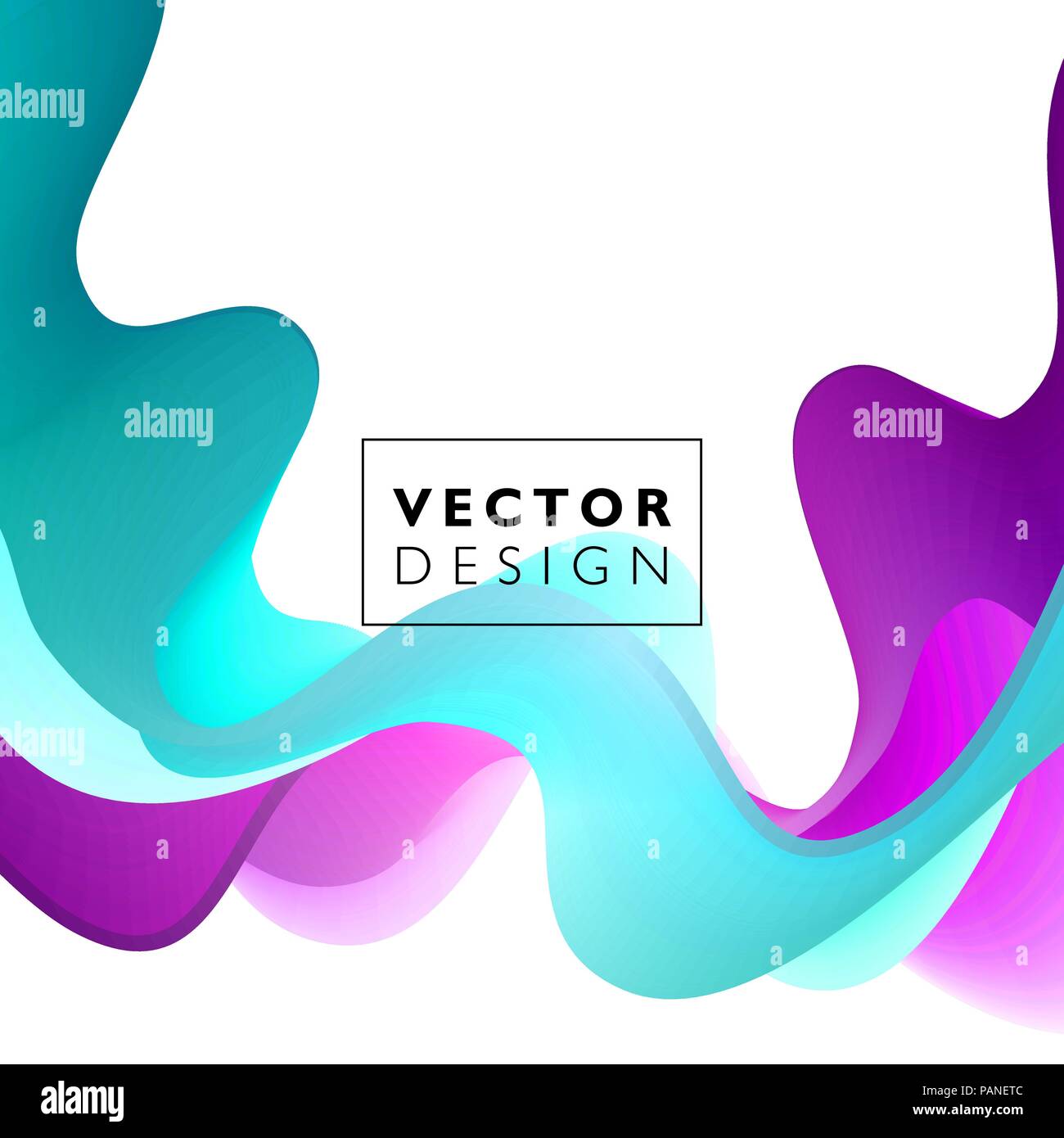 Abstract colorful vector background, color flow liquid wave for design ...