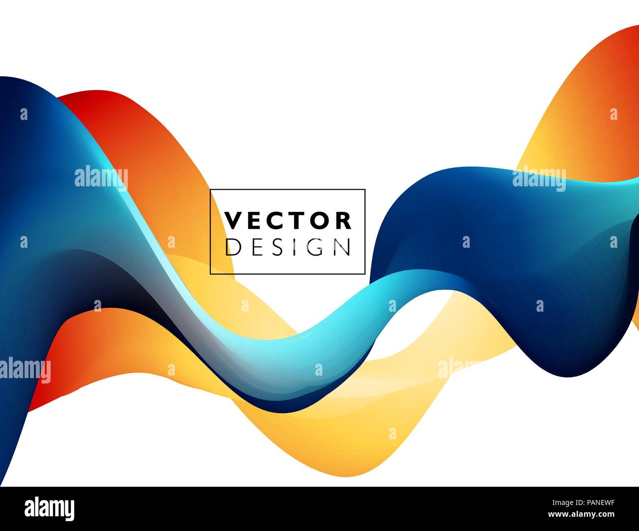 Abstract colorful vector background, color flow liquid wave for design ...