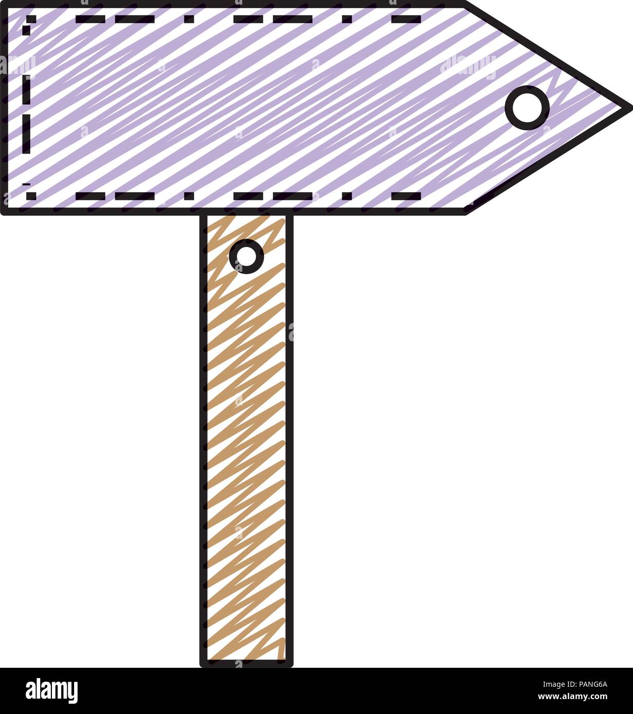 doodle wood road notices sign direction Stock Vector Image & Art - Alamy