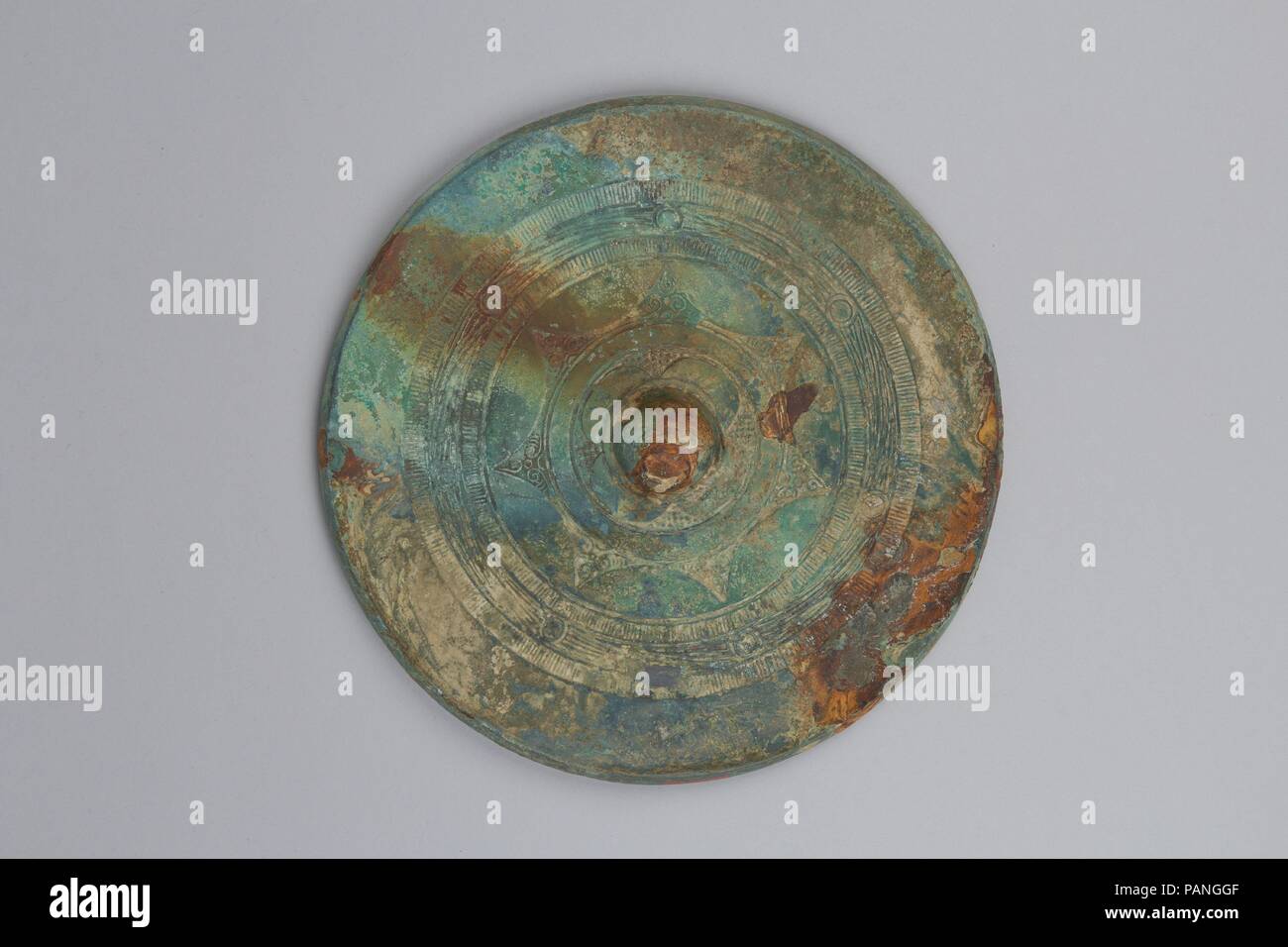 Mirror. Culture: Japan. Dimensions: Diam. 8 1/8 in. (20.6 cm); D. 3/4 ...