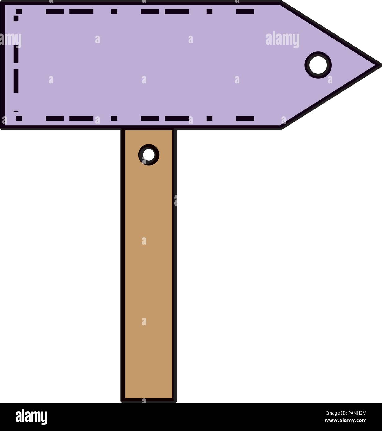 color wood road notices sign direction Stock Vector Image & Art - Alamy