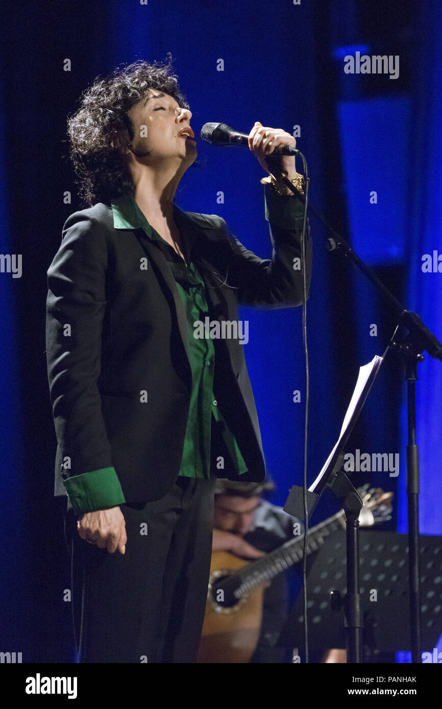Portuguese singer Misia performs at Fado Festival at the Teatro Nuevo ...