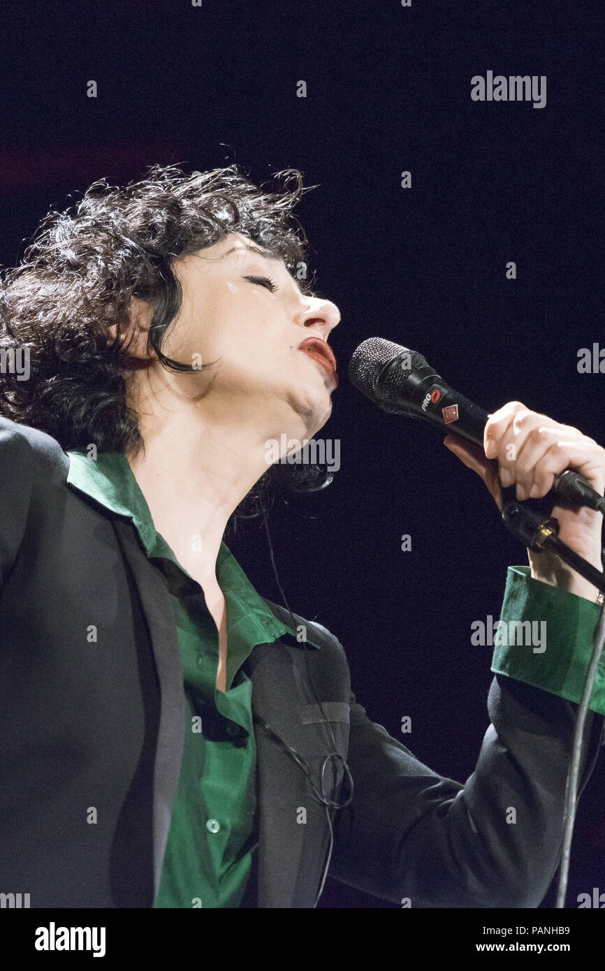 Portuguese singer Misia performs at Fado Festival at the Teatro Nuevo ...