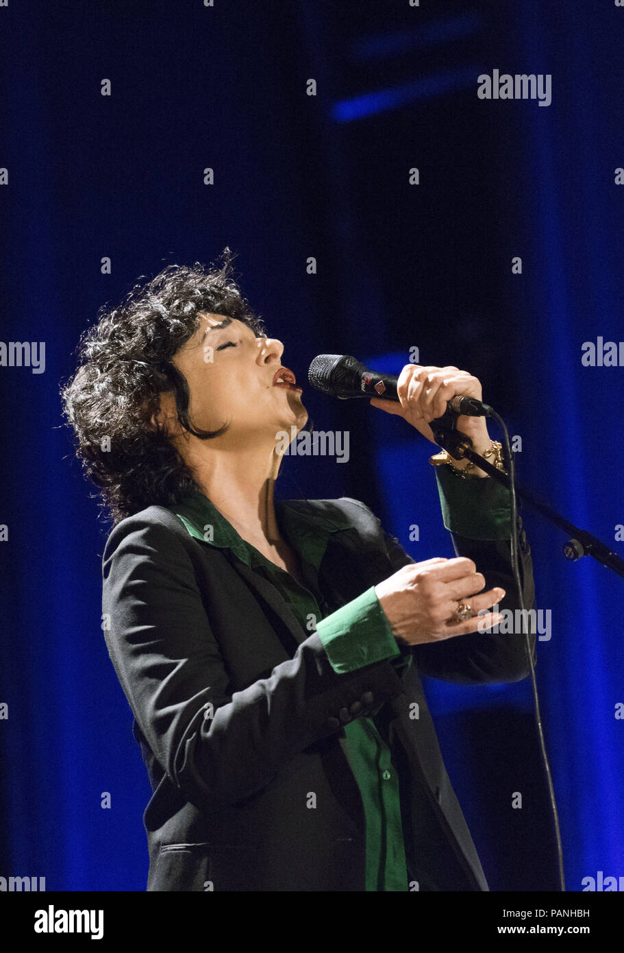 Portuguese singer Misia performs at Fado Festival at the Teatro Nuevo ...