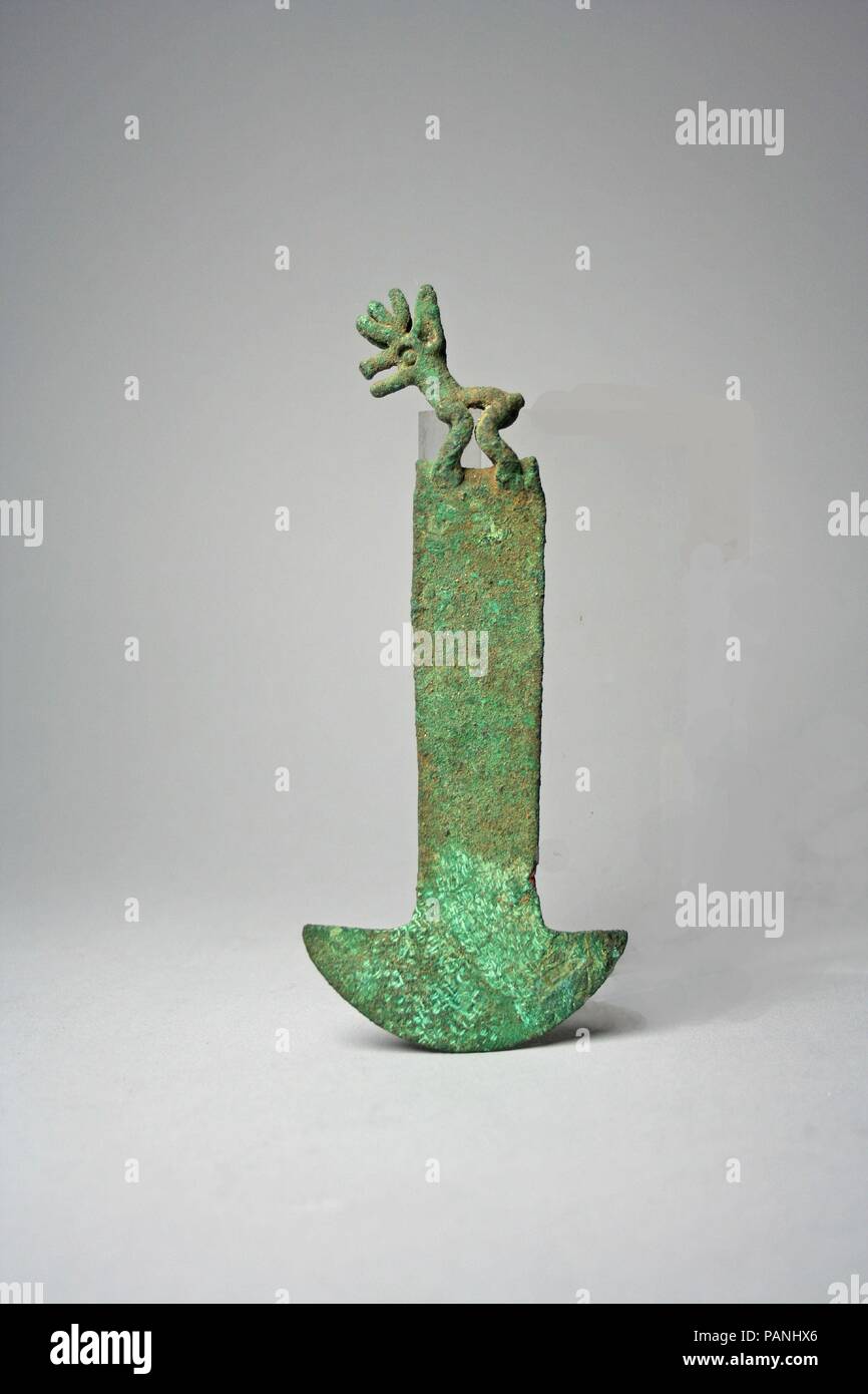 Ceremonial Knife (Tumi). Culture: Inca (?). Dimensions: Height 6-1/8 in ...