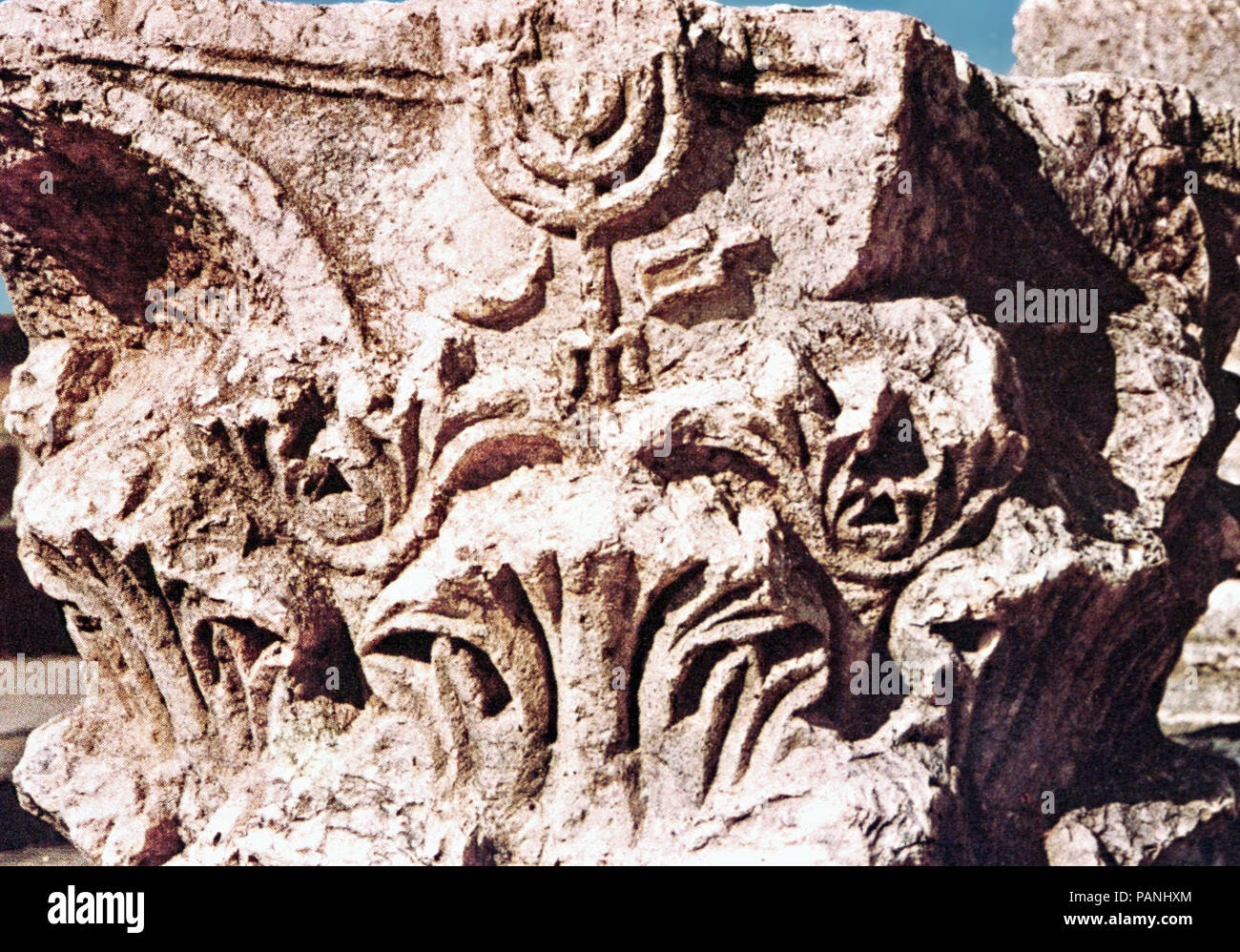 Stone relief of menorah hi-res stock photography and images - Alamy