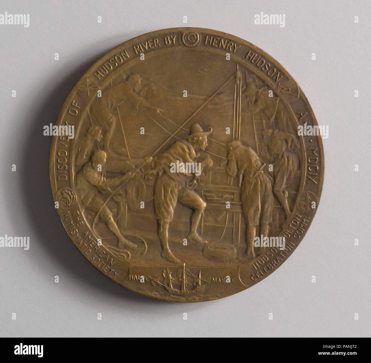 Official Commemorative Medal, The Hudson-Fulton Celebration, New York ...