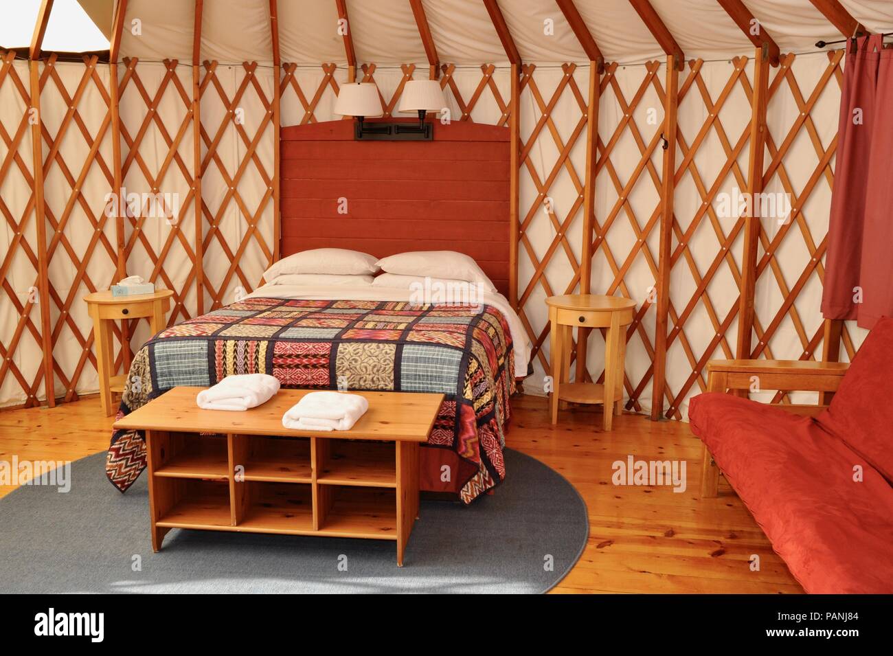 Fabric and wood framed yurt structures for, luxurious, upscale ...