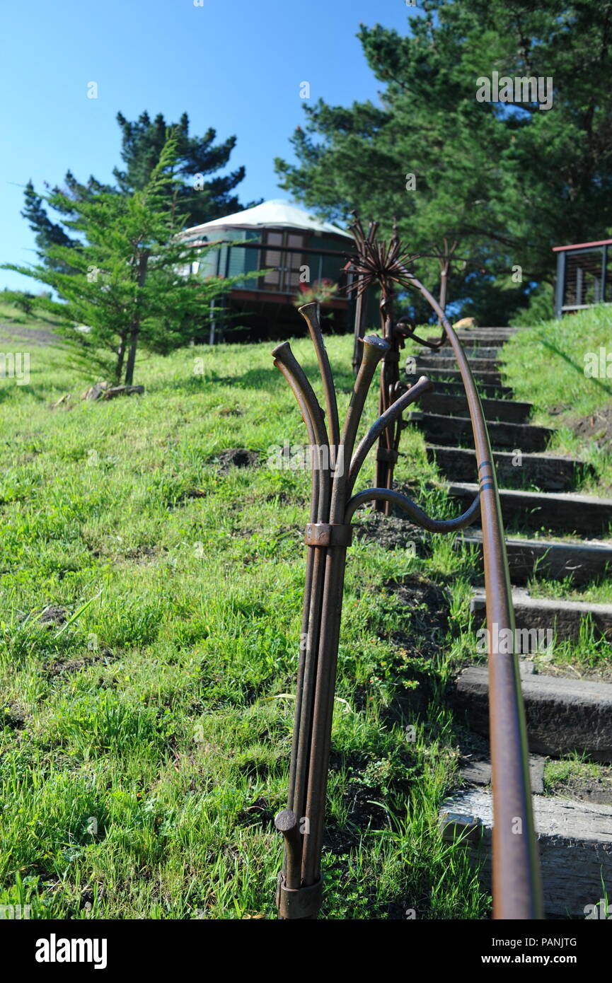 Fabric and wood framed yurt structures for, luxurious, upscale ...