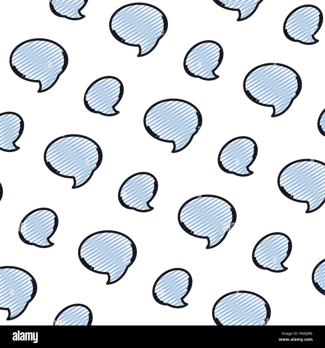 doodle graphic chat bubble message background Stock Vector Image & Art ...