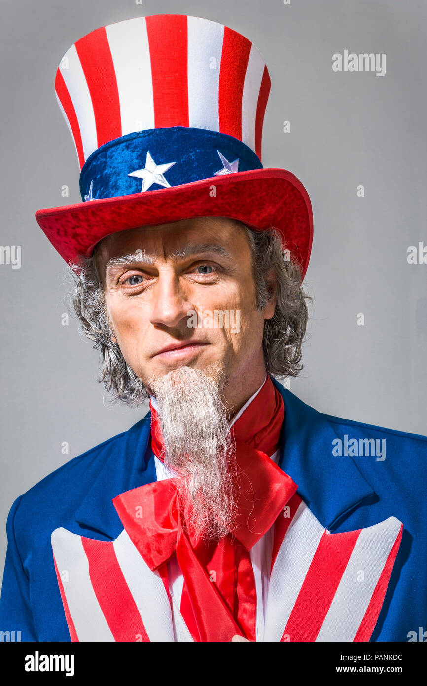Uncle Sam head shot / portrait Stock Photo - Alamy