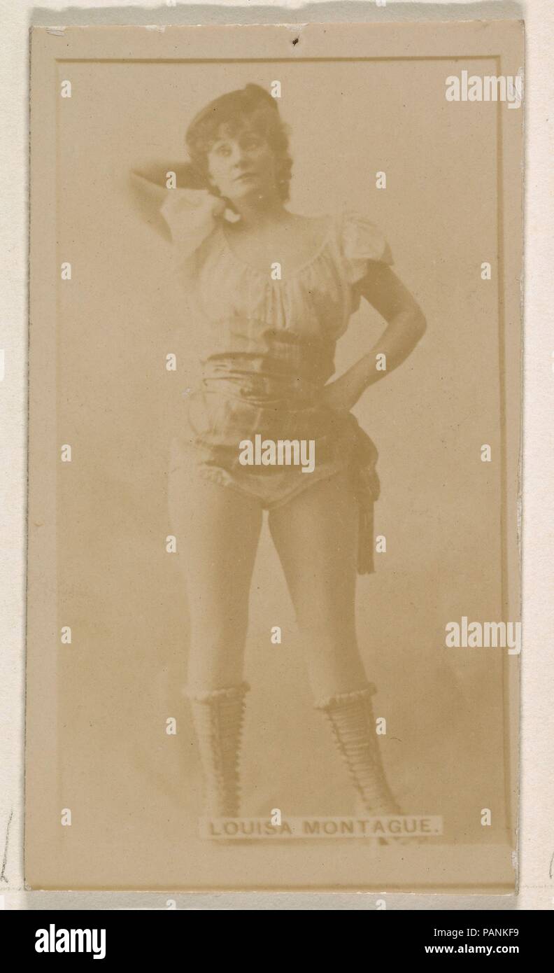 Louise Montague, from the Actresses series (N245) issued by Kinney ...