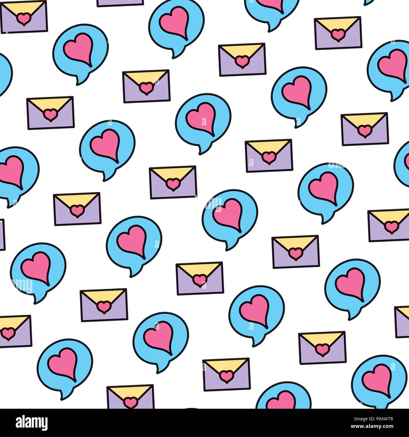 color romantic chat bubble and card background Stock Vector Image & Art ...