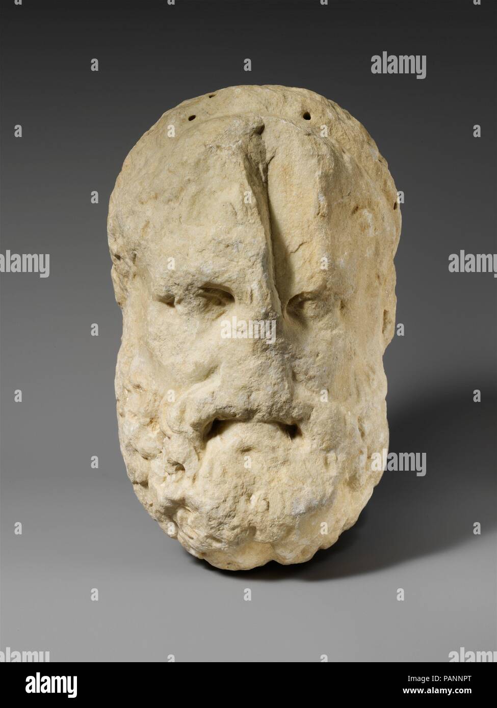 Marble head of a bearded man. Culture: Greek. Dimensions: H. 10 1/2 in ...