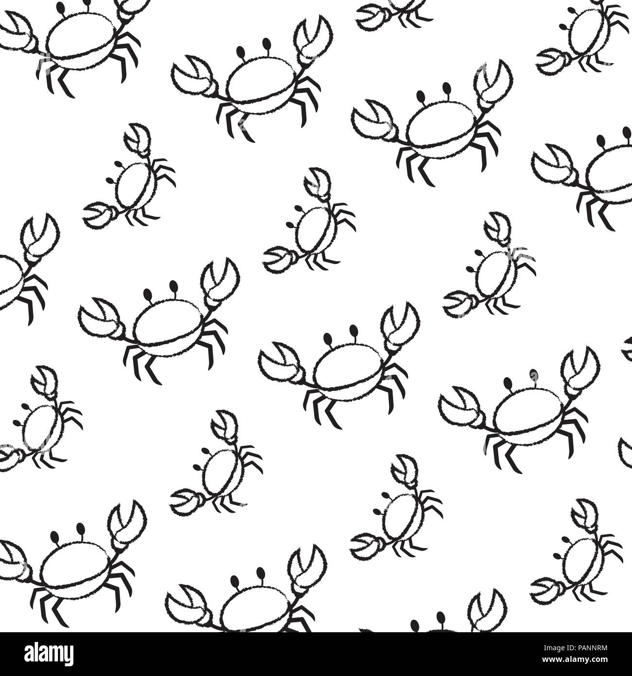 grunge cute crab sea animal background Stock Vector Image & Art - Alamy