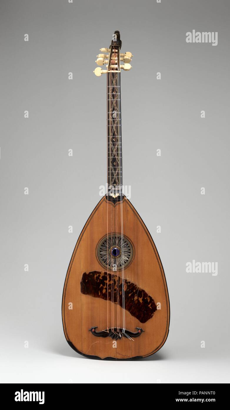 Lâvta (lute). Culture: Turkish. Dimensions: H. 88.6× W/ 28 × D. 11.5 cm ...